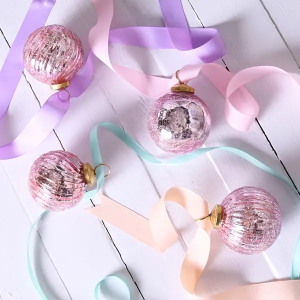 Gallery Damson Drop Gem Christmas Tree Baubles (3pk) 70x70x130mm ...
